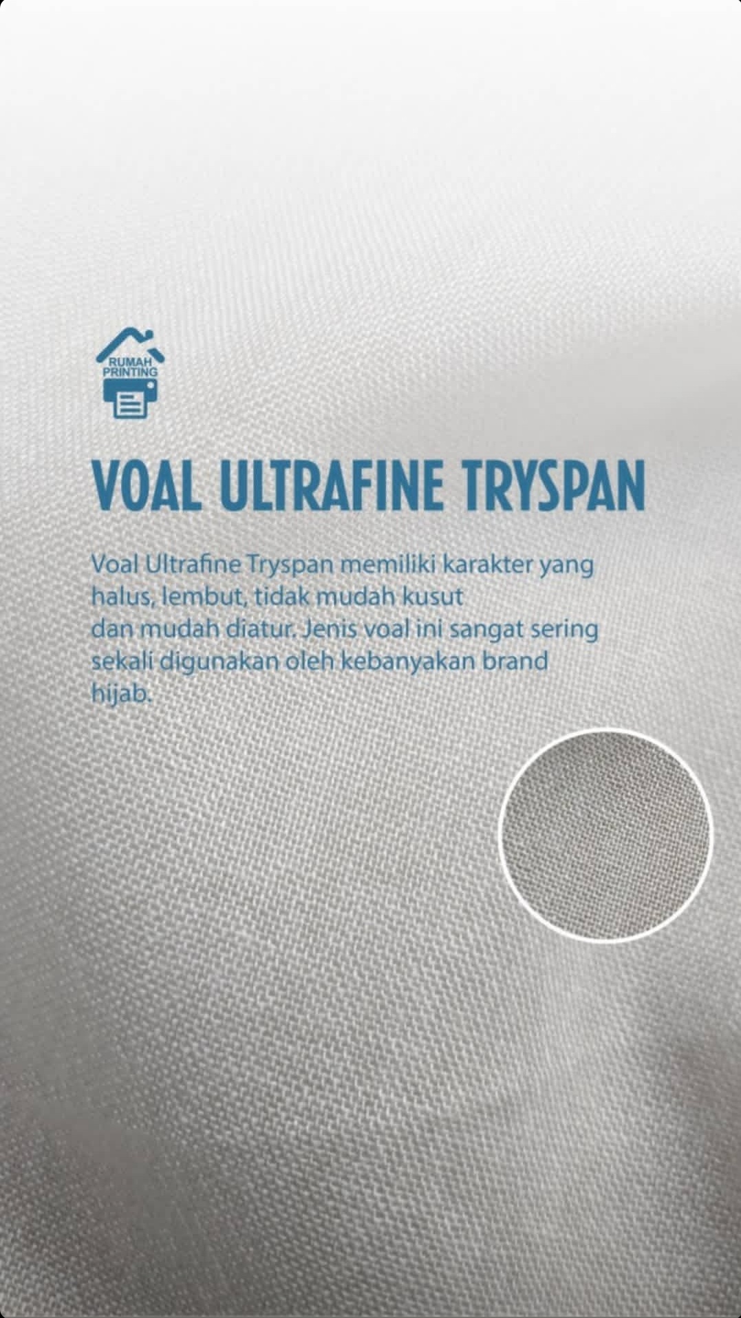 Hijab Voal Ultrafine Tryspan | Rumah Printing Covina